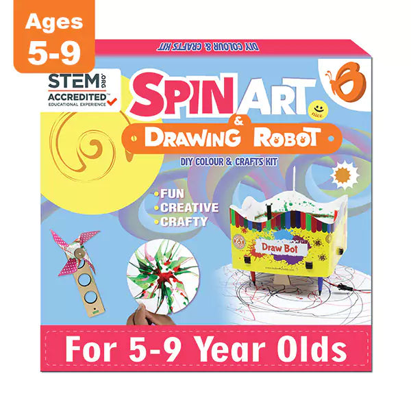 Spin Art & Draw Bot Kit | 5-9 yrs – Butterfly Edufields